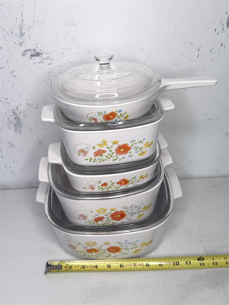 Northeast Ohio Estate Sale Online Auctions - Corning Ware Wildflower ...