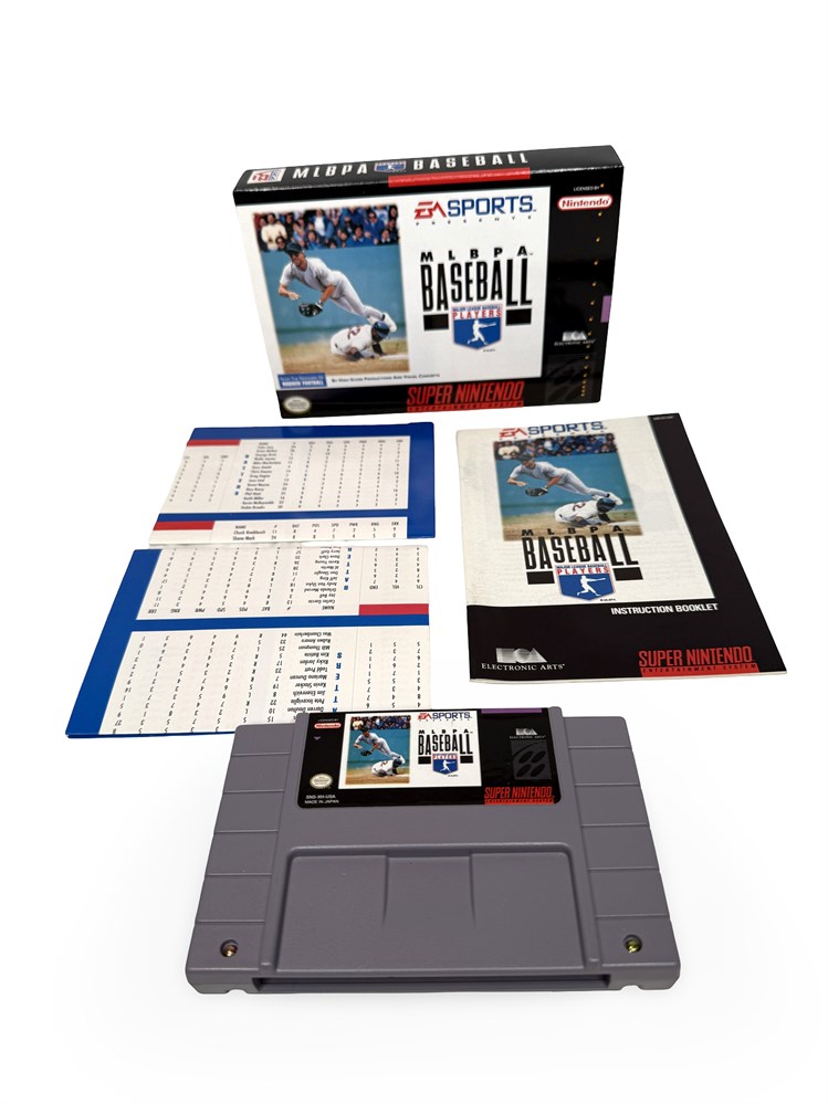 North East Ohio Auctions - MLBPA Baseball (Super Nintendo, 1994) Box ...
