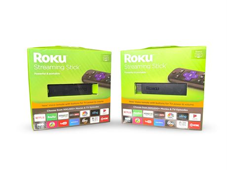 North East Ohio Auctions - ROKU Streaming Sticks (Lot of 2)