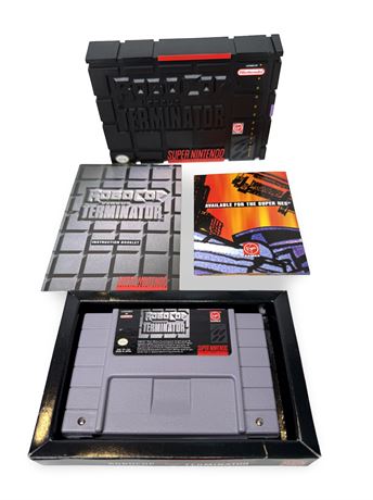 North East Ohio Auctions - Robocop Versus Terminator (Super Nintendo ...
