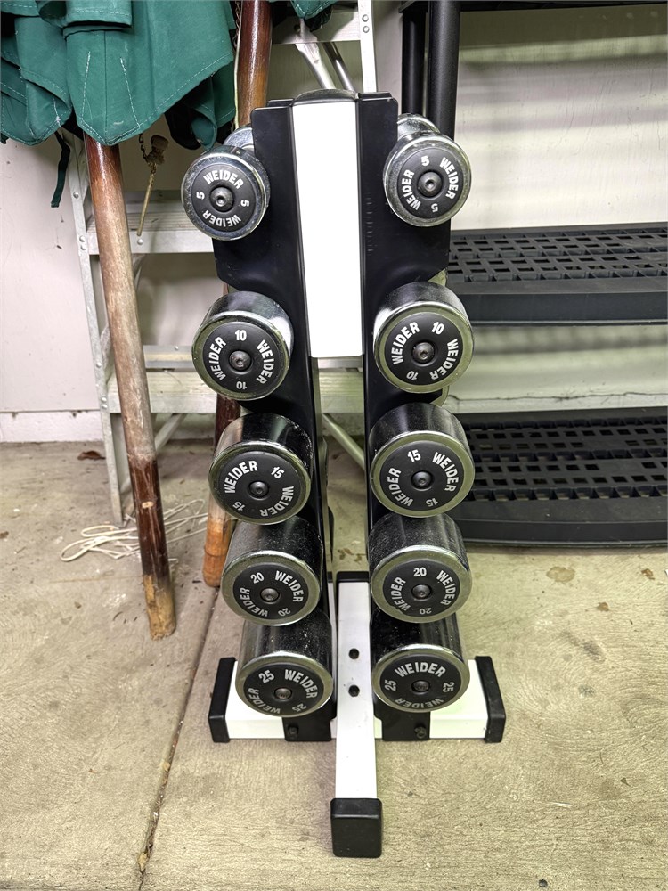 North East Ohio Auctions - Weider Pro Dumbell Set