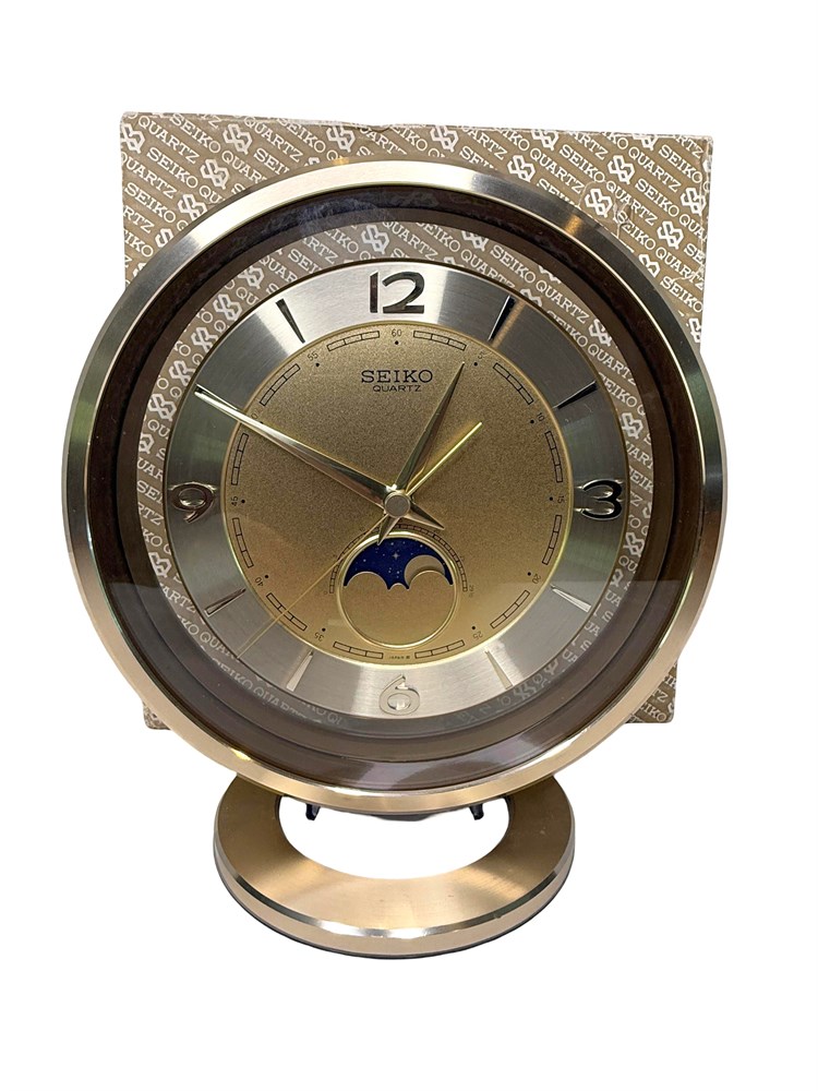 North East Ohio Auctions - Seiko Moon Phase Mantle Clock Japan