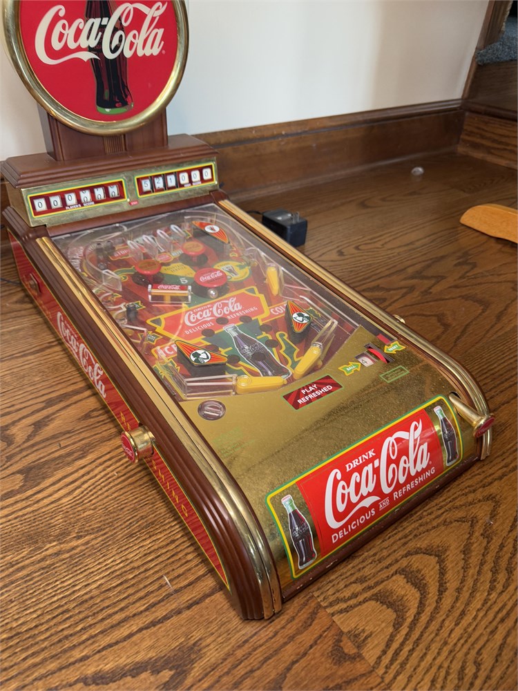 North East Ohio Auctions - 1996 Coca-Cola Electric Table Top Pinball ...