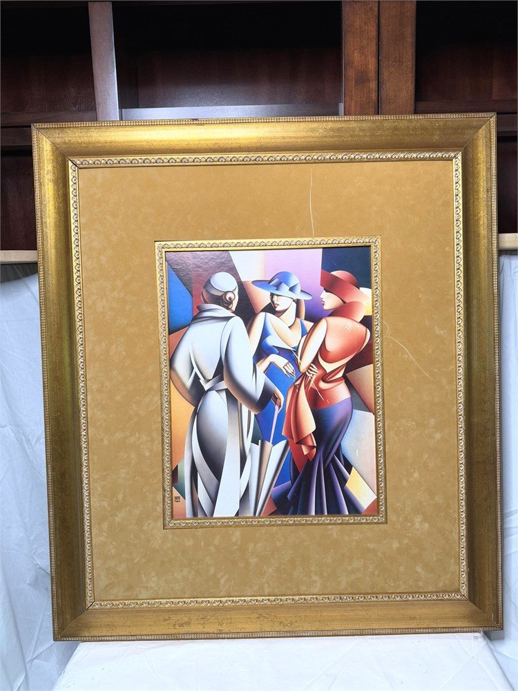 North East Ohio Auctions - Large John Jinks "The Conversation" Wall Art ...