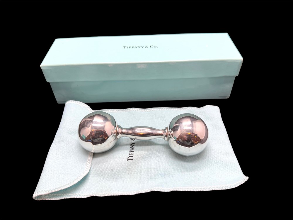 North East Ohio Auctions - Tiffany & Co Sterling Silver Baby Rattle
